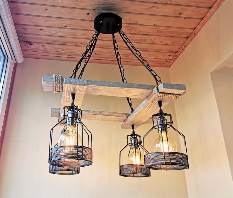 Rustic Light Fixture Hanging Light Rustic Lighting - Etsy