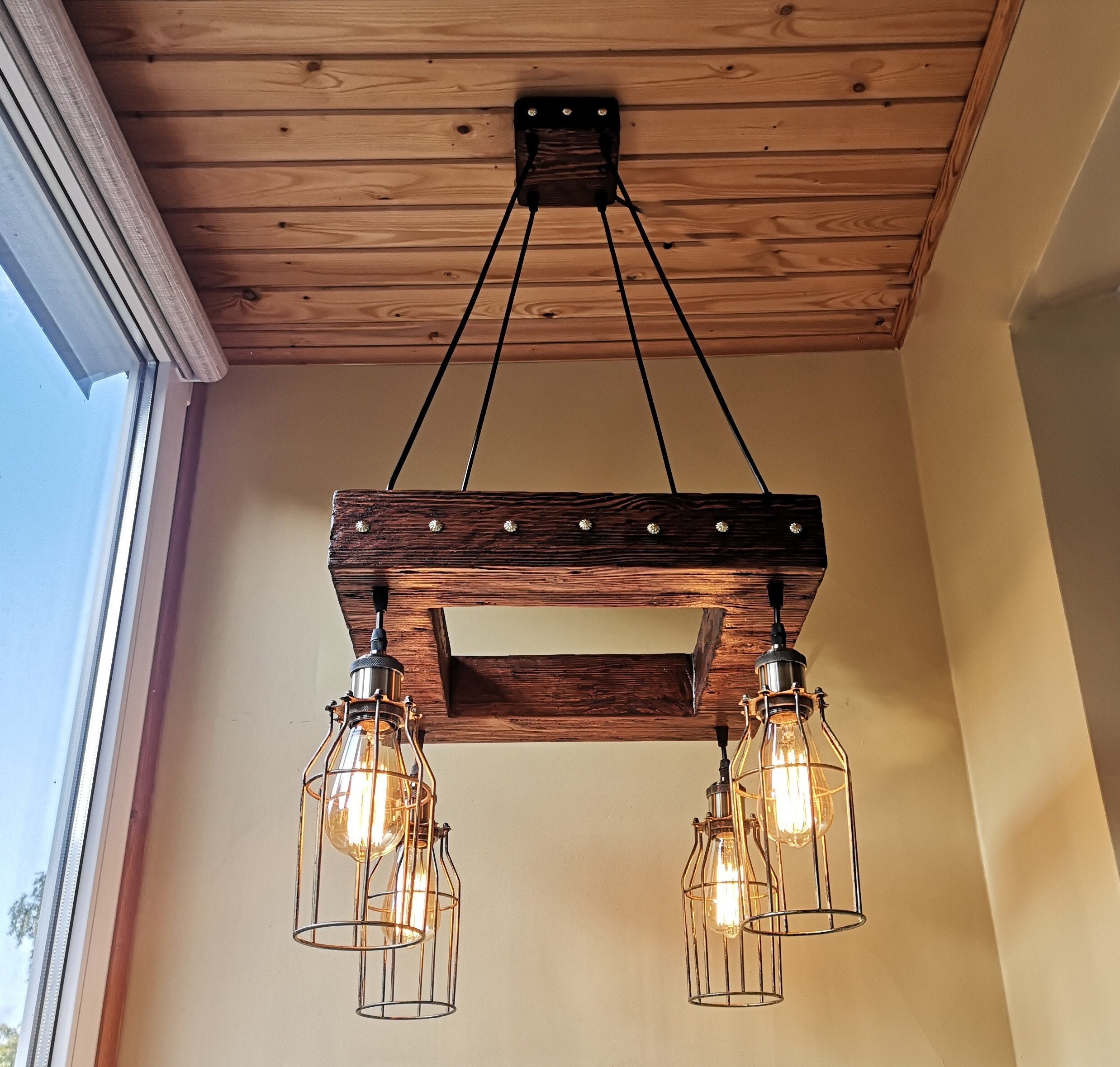 Handmade hanging light