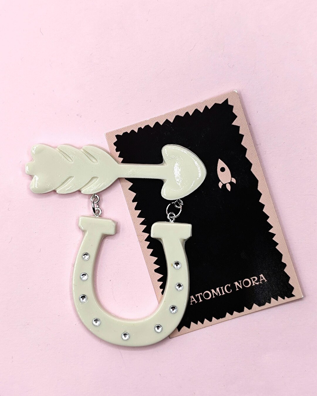 Lucky Horseshoe Brooch-vintage Western-cowboy Brooch-vintage Inspired ...