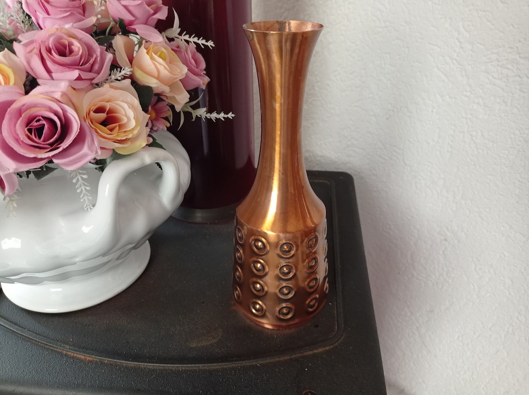 Vintage Copper Vase, Old Copper Vase, Copper, Country House, Antique ...