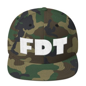 FDT Embroidered Snapback Hat - Etsy