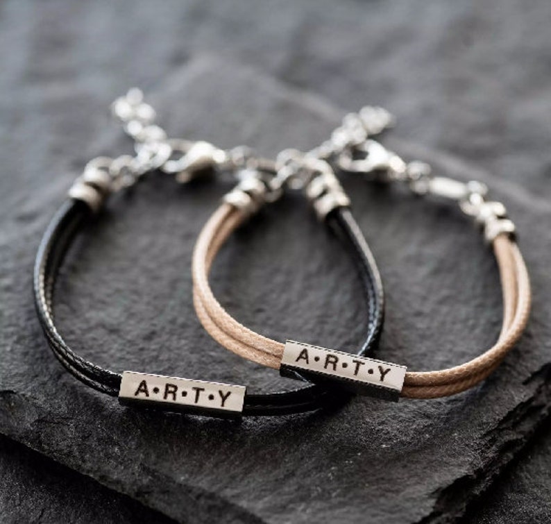 Personalized Couples Bracelets Matching Bracelet Anniversary - Etsy