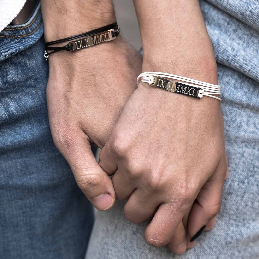 Matching Couple Bracelets Personalized Bracelet for Couples - Etsy