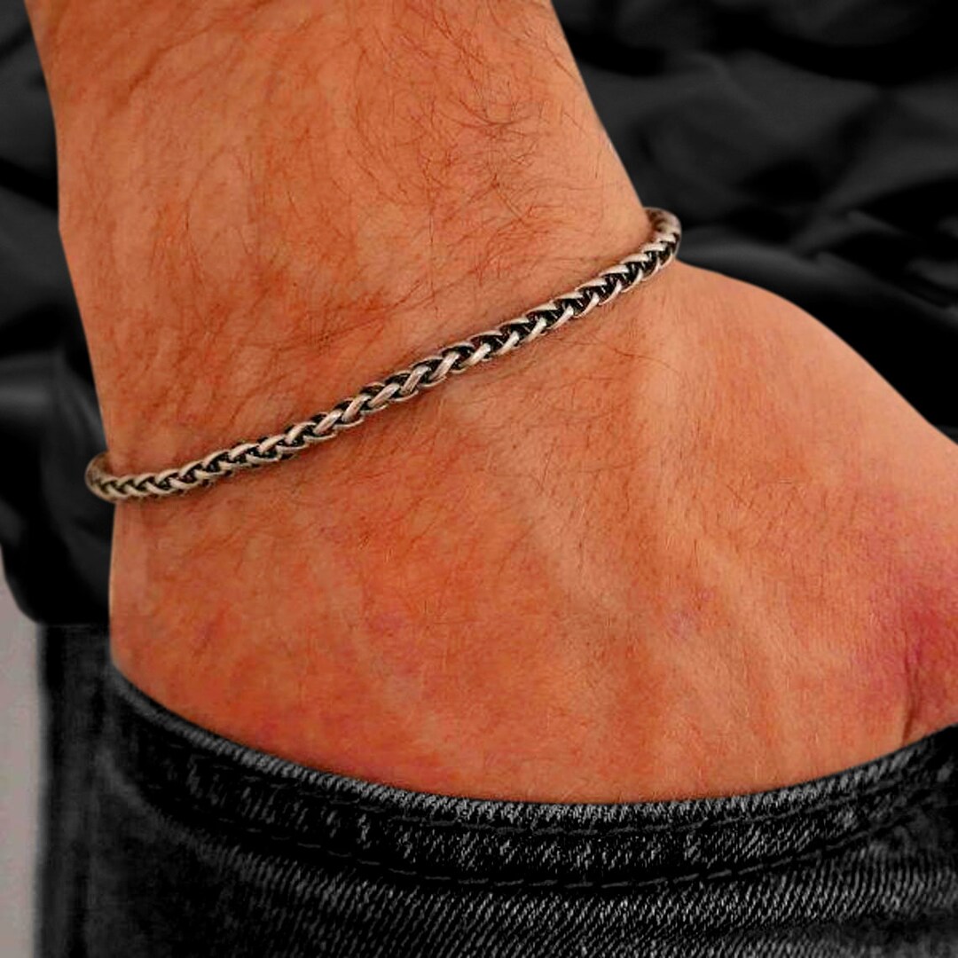 Men's Bracelet Men's Chain Bracelet Men's - Etsy