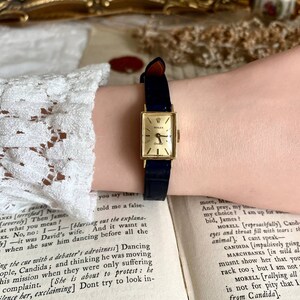 ROLEX Classic Rectangle 18k Solid Gold Manual Winding Wrist Watch - Etsy