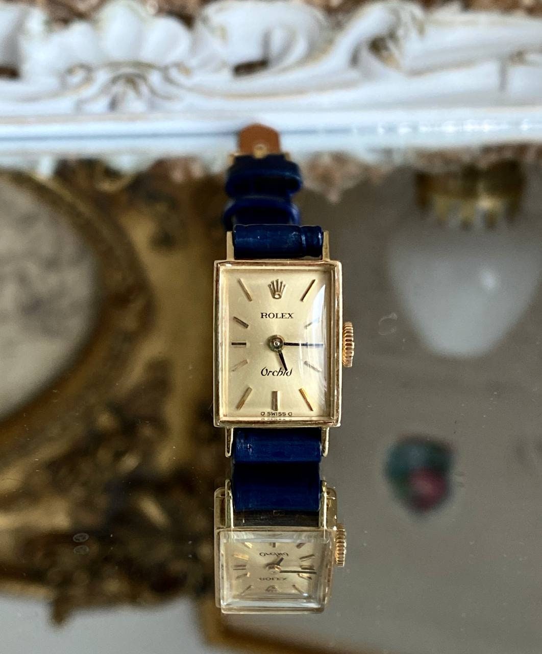 ROLEX Classic Rectangle 18k Solid Gold Manual Winding Wrist Watch - Etsy