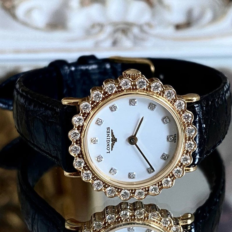 Diamond Quartz Watch - Etsy