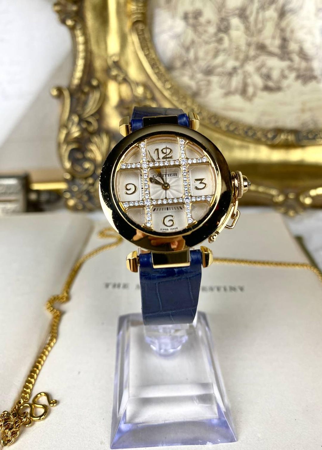 Cartier Pasha 18k Solid Gold With Diamonds - Etsy