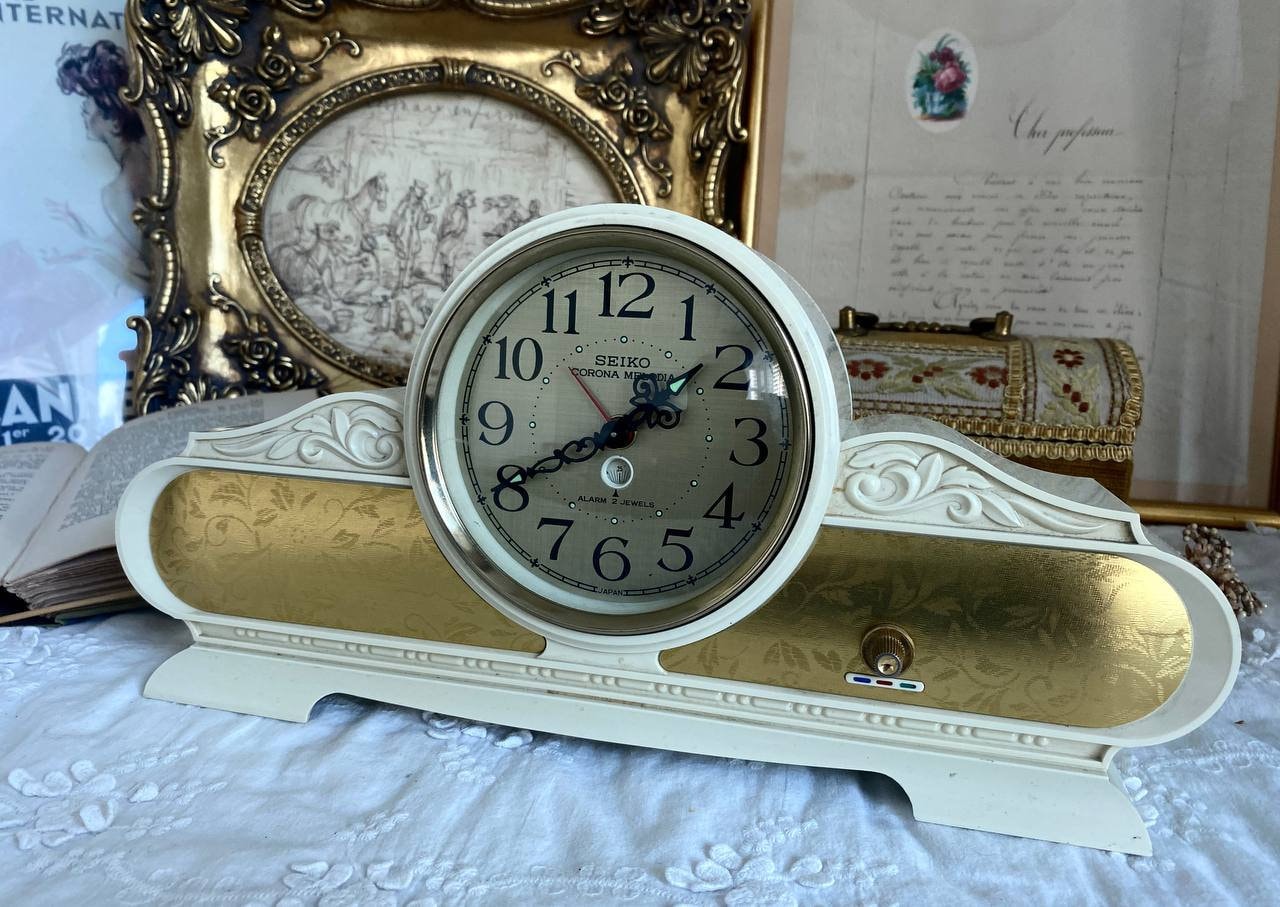 Seiko Classic Table Clock With Music Box - Etsy