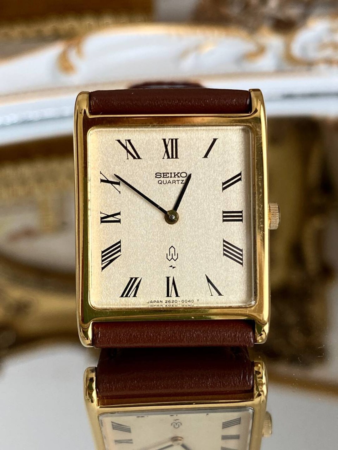 Seiko Tank Classic Roman Dial Watch - Etsy Ireland