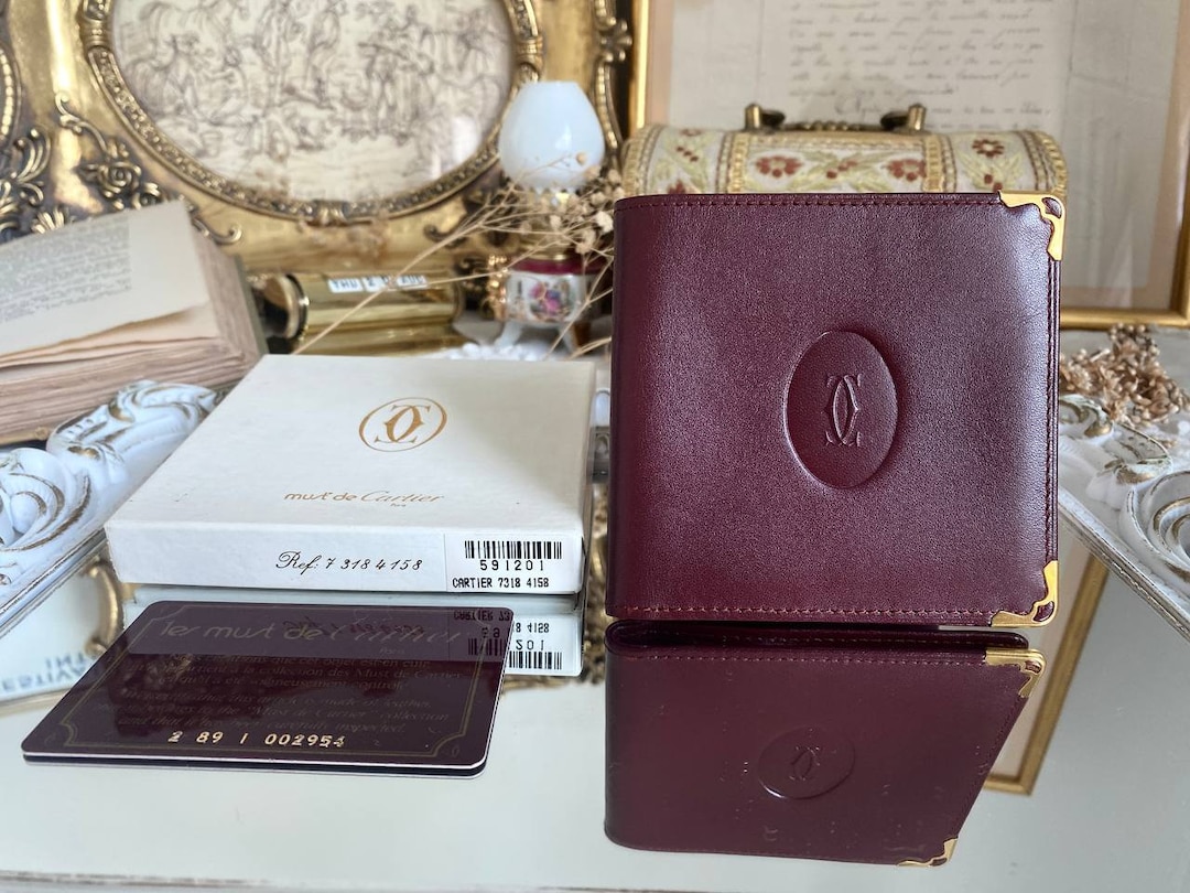 Cartier Wallet Card and Bill Case With Box - Etsy