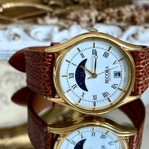 BECORA Moonphase Wrist Watch - Etsy