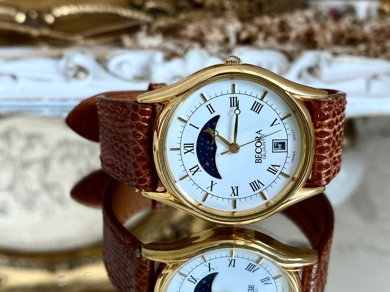 BECORA Moonphase Wrist Watch - Etsy