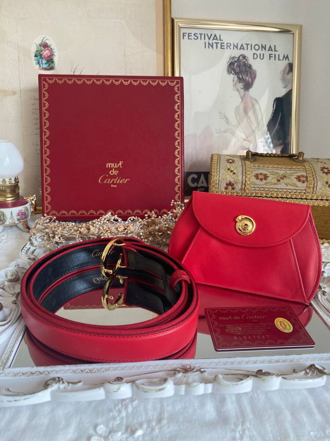Cartier Wrist Pouch and Belt Genuine Leather Panthere - Etsy