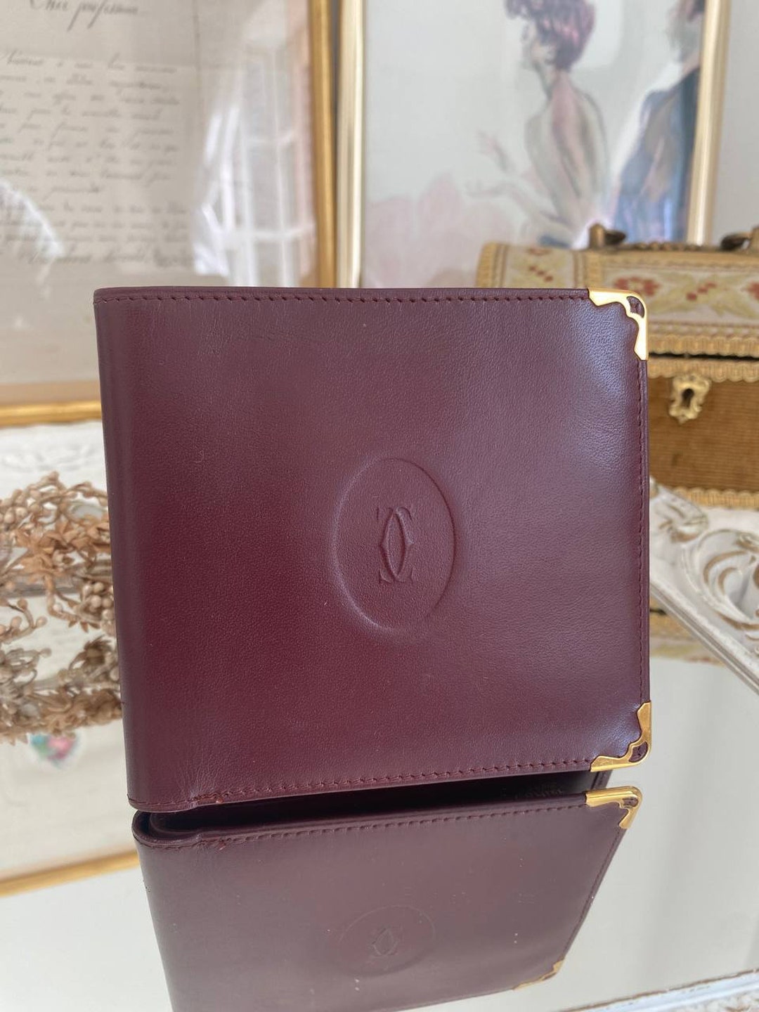 Cartier Wallet Vintage Genuine Leather Bill Holder - Etsy