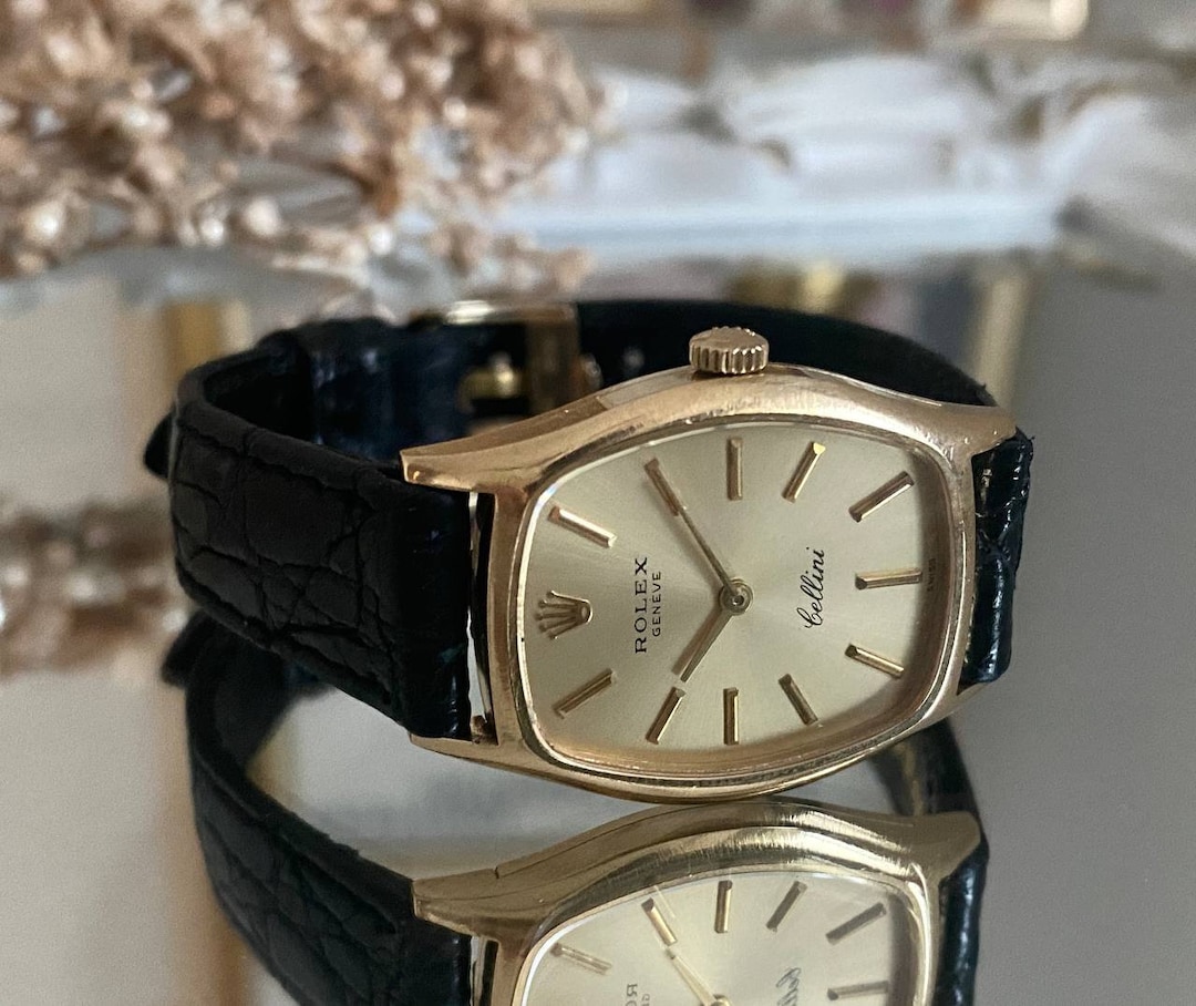 ROLEX 18k Solid Gold Classic Shape Dial Manual Wind Vintage Watch - Etsy