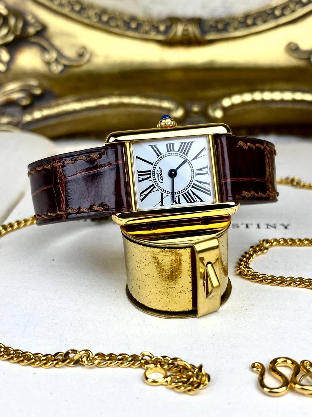 Cartier Tank Roman With Paper and Box - Etsy