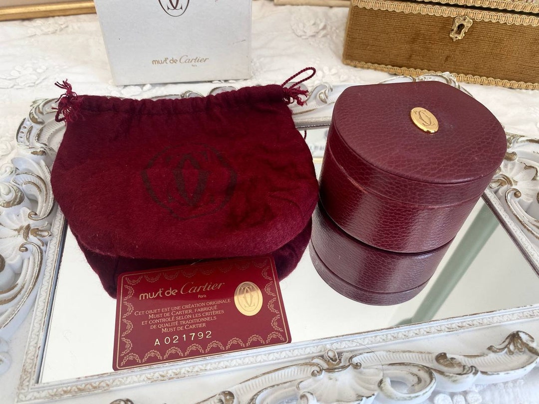 Cartier Jewellery Box Genuine Leather Vintage With Certificate - Etsy