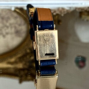 ROLEX Classic Rectangle 18k Solid Gold Manual Winding Wrist Watch - Etsy