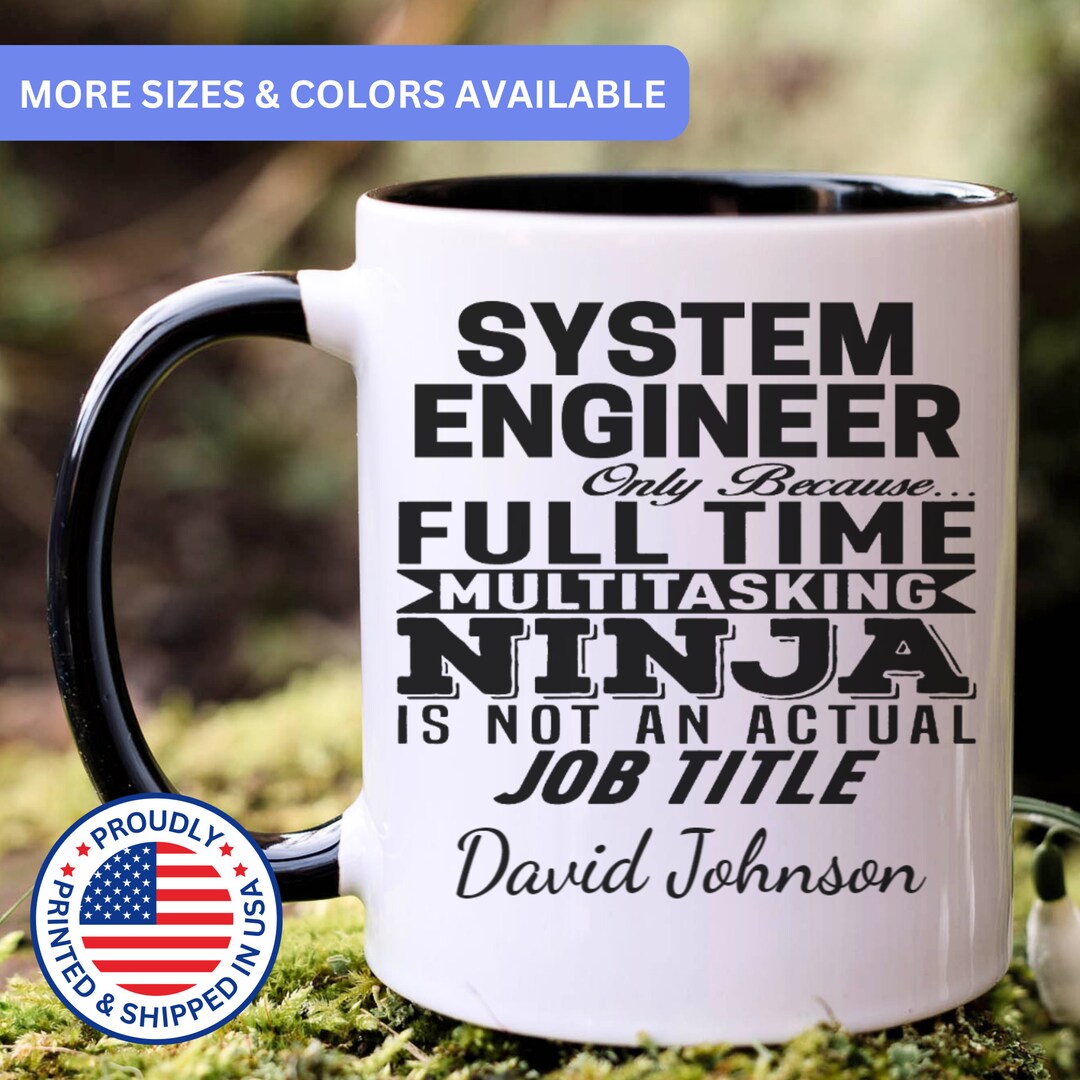 Personalized System Engineer Mug, System Engineer Gifts, Gift for ...