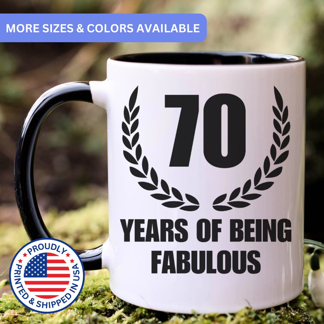 70th Birthday Gift, 70th Birthday Mug, 70 Year Old Birthday Gifts ...