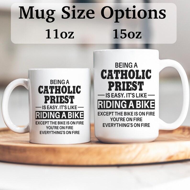 Catholic Priest Mug, Catholic Priest Gifts, Gift for Catholic Priest ...