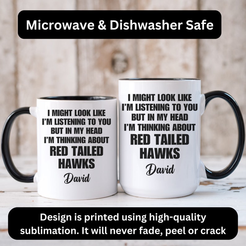 Red Tailed Hawk Mug, Red Tailed Hawk Gift, Red Tailed Hawk Gifts, Red ...
