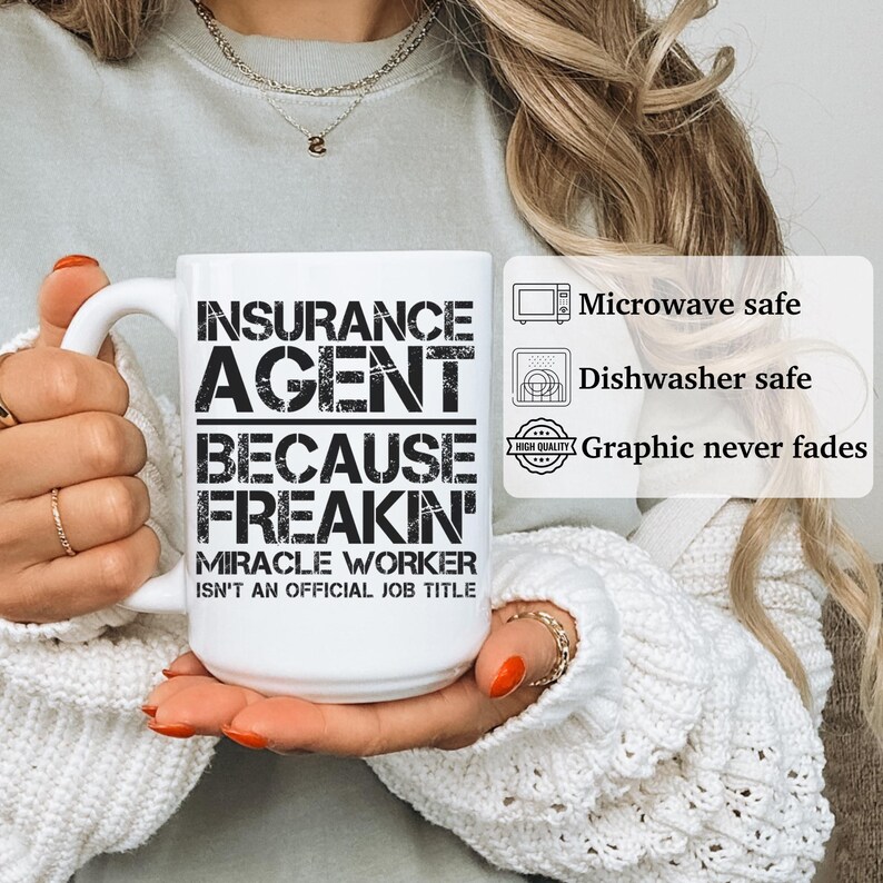 Insurance Agent Gift, Insurance Agent Mug, New Insurance Agent, Best ...