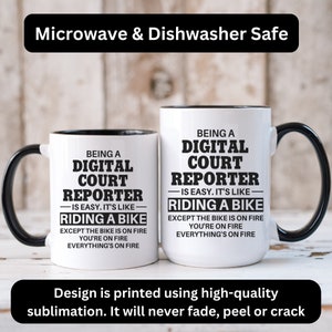 Digital Court Reporter Mug, Digital Court Reporter Gifts, Gift for ...