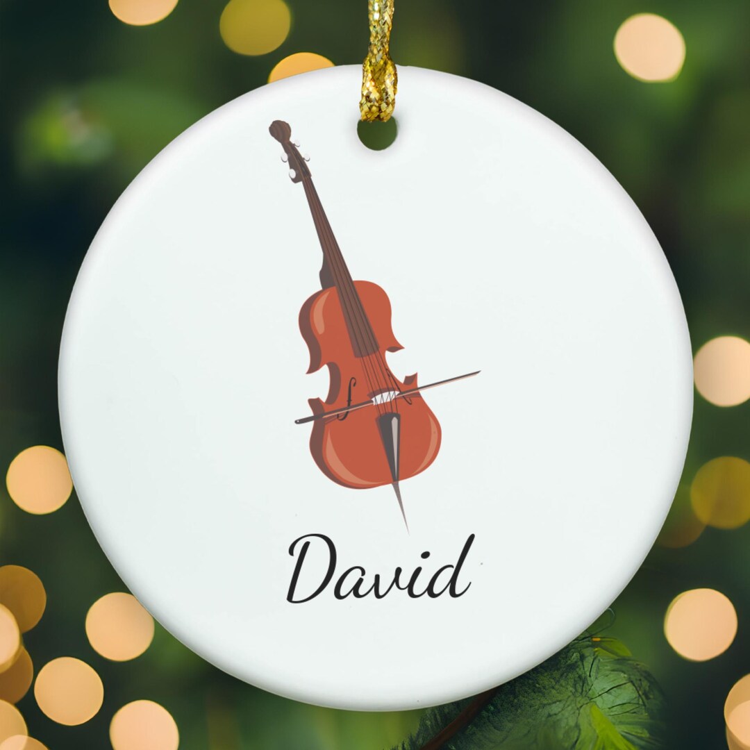 Cello Ornament, Cello Personalized Ornament, Cello Christmas Ornament ...