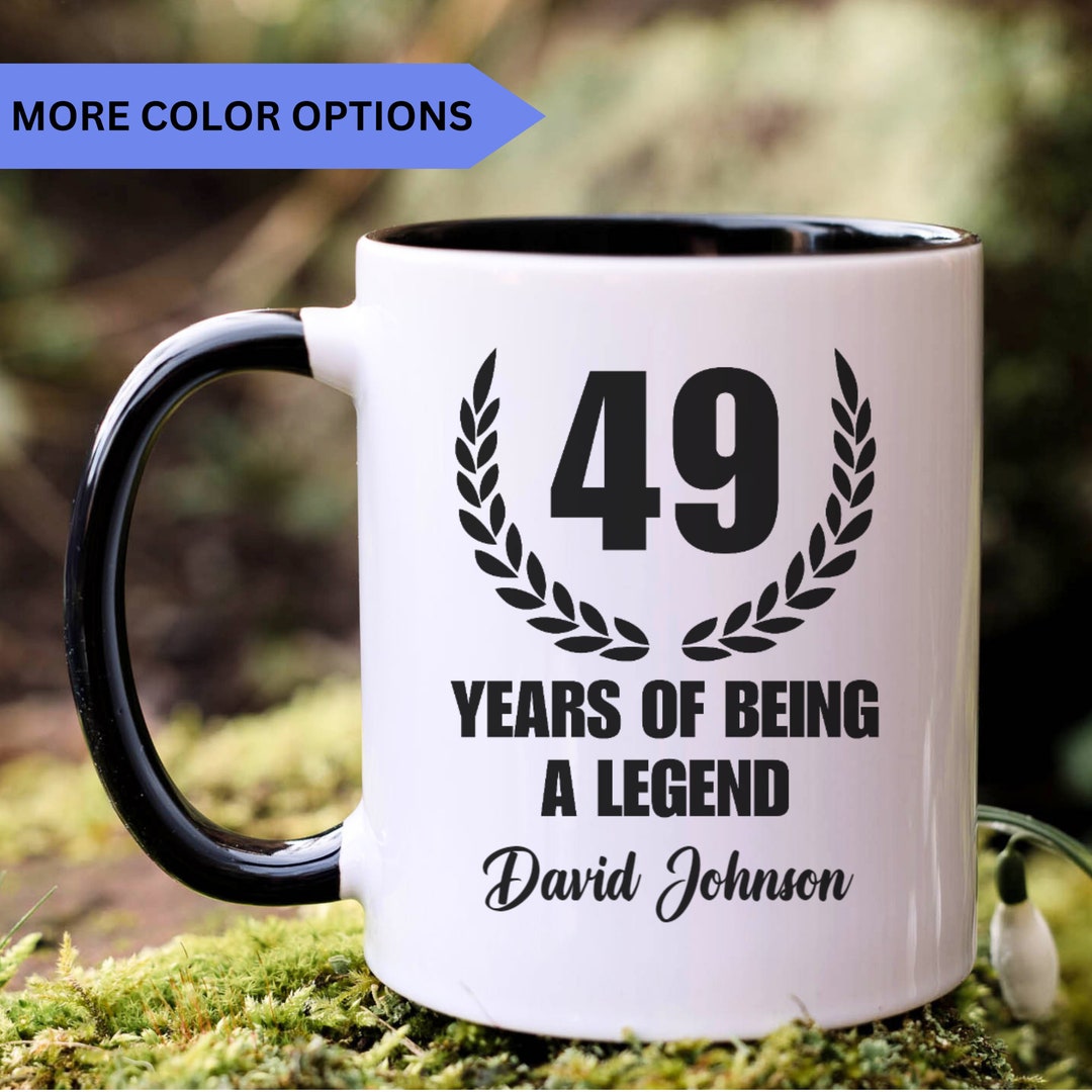 49th Birthday Gift, 49th Birthday Mug, 49 Year Old Birthday Gifts, 1975 ...