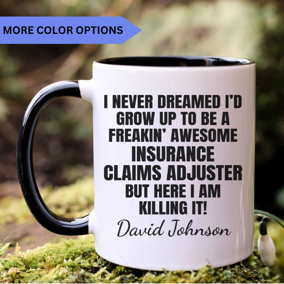 Personalized Insurance Claims Adjuster Mug, Gift for Insurance Claims ...
