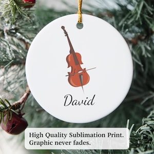 Cello Ornament, Cello Personalized Ornament, Cello Christmas Ornament ...