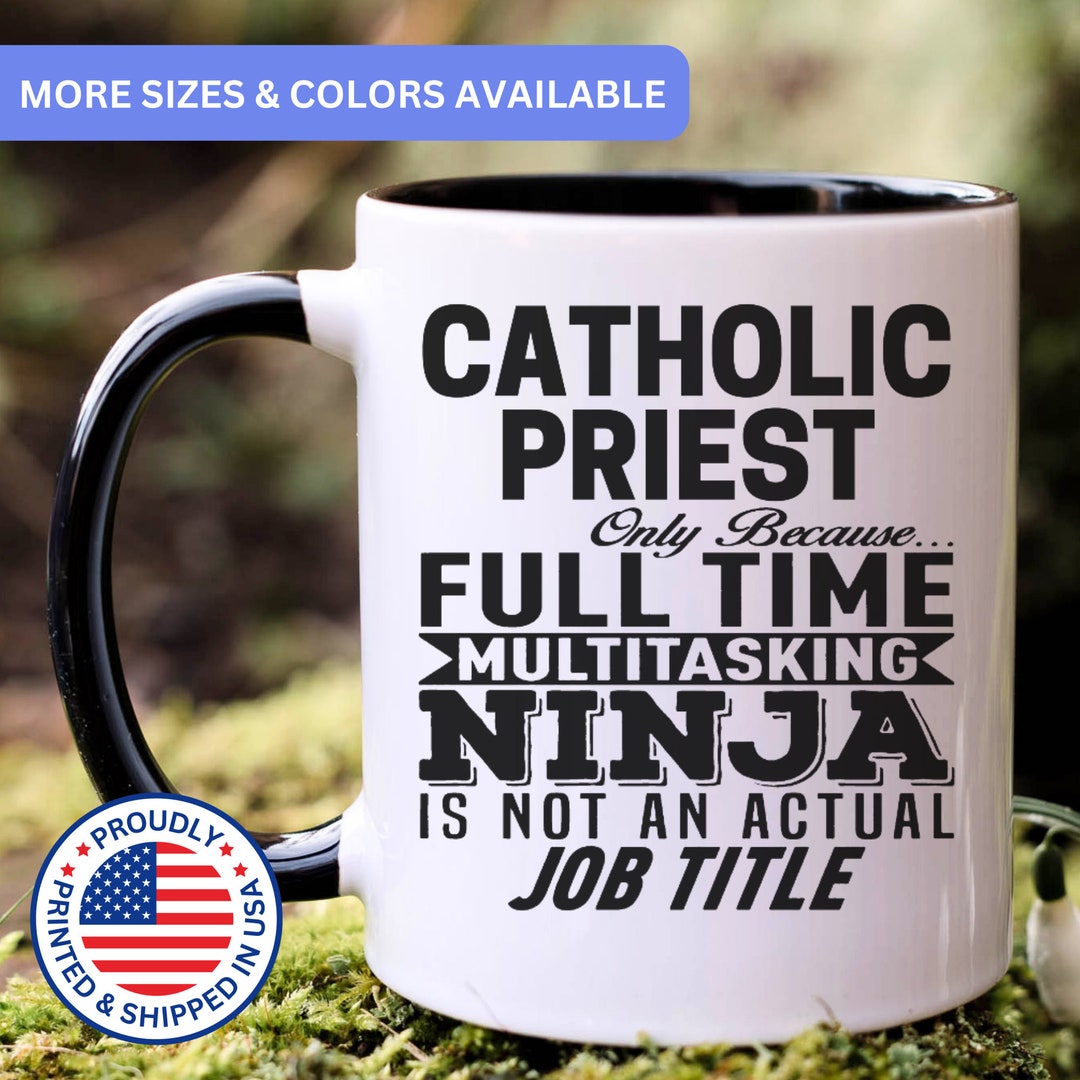 Catholic Priest Mug, Catholic Priest Gifts, Gift for Catholic Priest ...