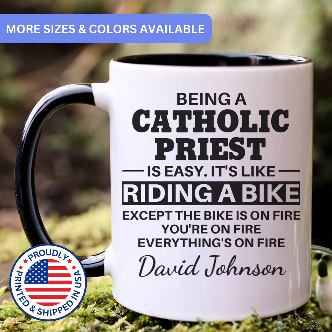 Catholic Priest Mug, Catholic Priest Gift, Catholic Priest Gifts ...