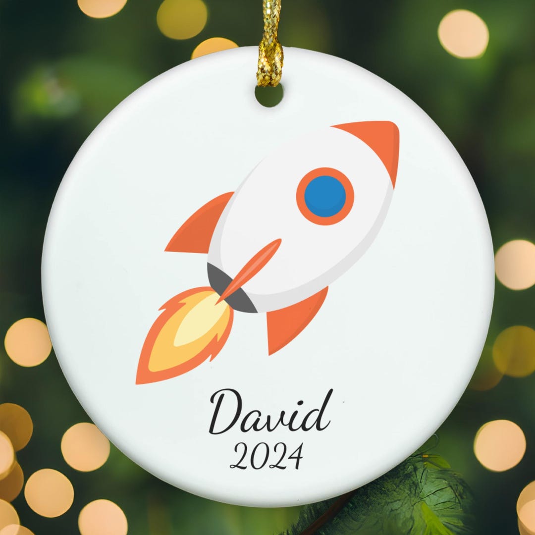 Personalized Model Rockets Ornament, Model Rockets Christmas Ornament ...