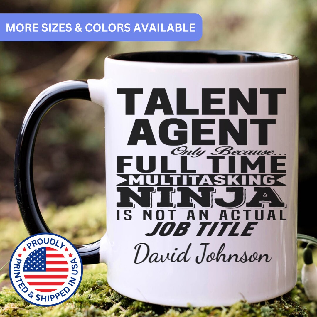 Personalized Talent Agent Mug, Talent Agent Gifts, Gift for Talent ...