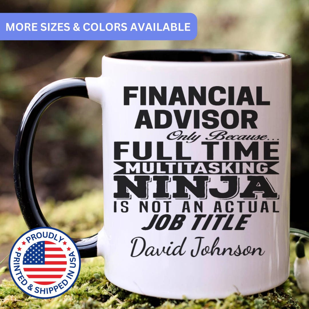 Personalized Financial Advisor Mug, Financial Advisor Gifts, Gift for ...