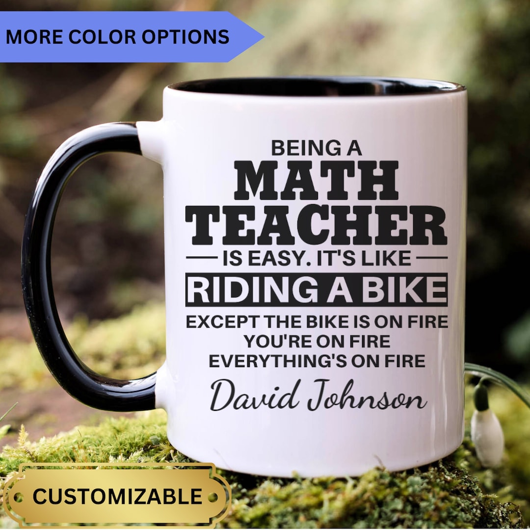 Math Teacher Mug Math Teacher Gift Math Teacher Coffee Mug - Etsy