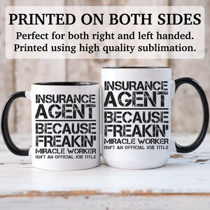 Insurance Agent Gift, Insurance Agent Mug, New Insurance Agent, Best ...