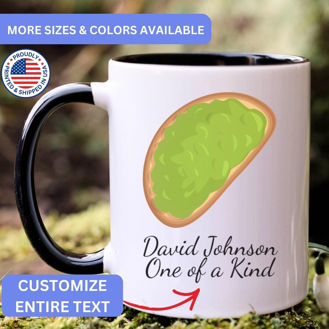 Personalized Avocado Toast Mug, Custom Avocado Toast Mug, Avocado Toast ...