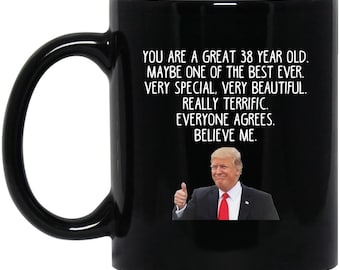 38th Birthday Gift 38 Years Old Funny 38th Birthday Mug 38 - Etsy