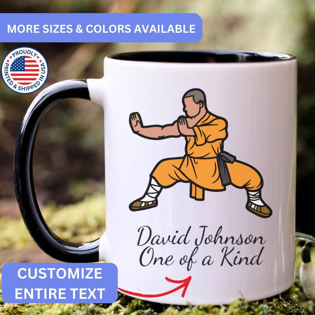 Personalized Kung Fu Mug, Custom Kung Fu Mug, Kung Fu Gift, Kung Fu ...