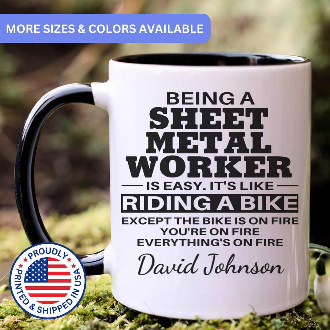 Sheet Metal Worker Mug, Sheet Metal Worker Gift, Sheet Metal Worker ...