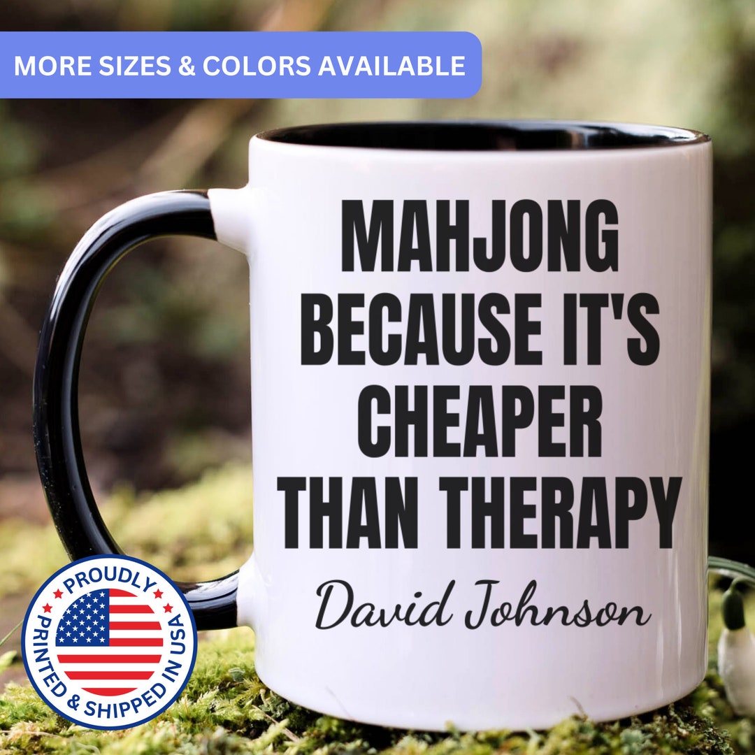 Mahjong Mug, Mahjong Gift for Men and Women, Mahjong Gifts, Mahjong ...