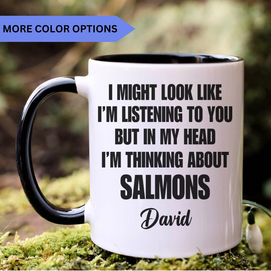 Salmon Mug, Salmon Gift, Salmon Gifts, Salmon Coffee Mug, Salmon Cup ...
