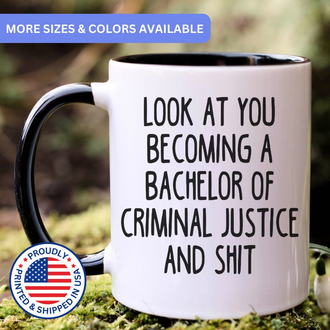 Bachelor of Criminal Justice Graduation Gift for Men and Women ...
