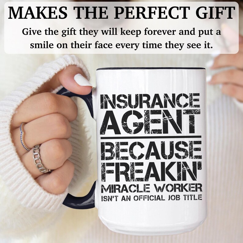 Insurance Agent Gift, Insurance Agent Mug, New Insurance Agent, Best ...