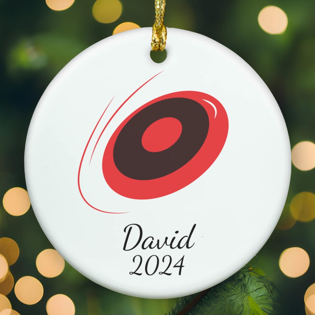 Personalized Ultimate Frisbee Ornament, Ultimate Frisbee Christmas ...