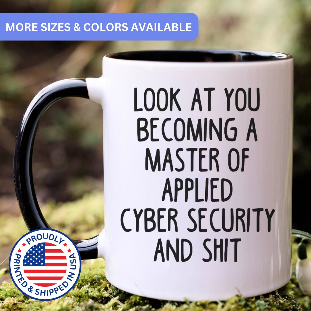 Master of Applied Cyber Security Graduation Gift for Men and Women ...